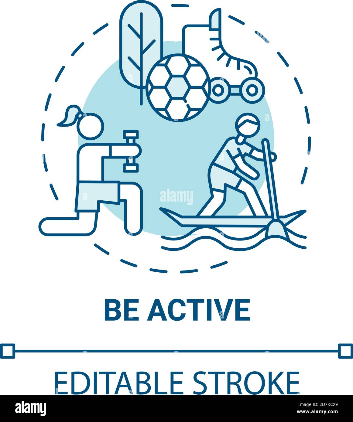 Activity active turquoise Stock Vector Images - Alamy