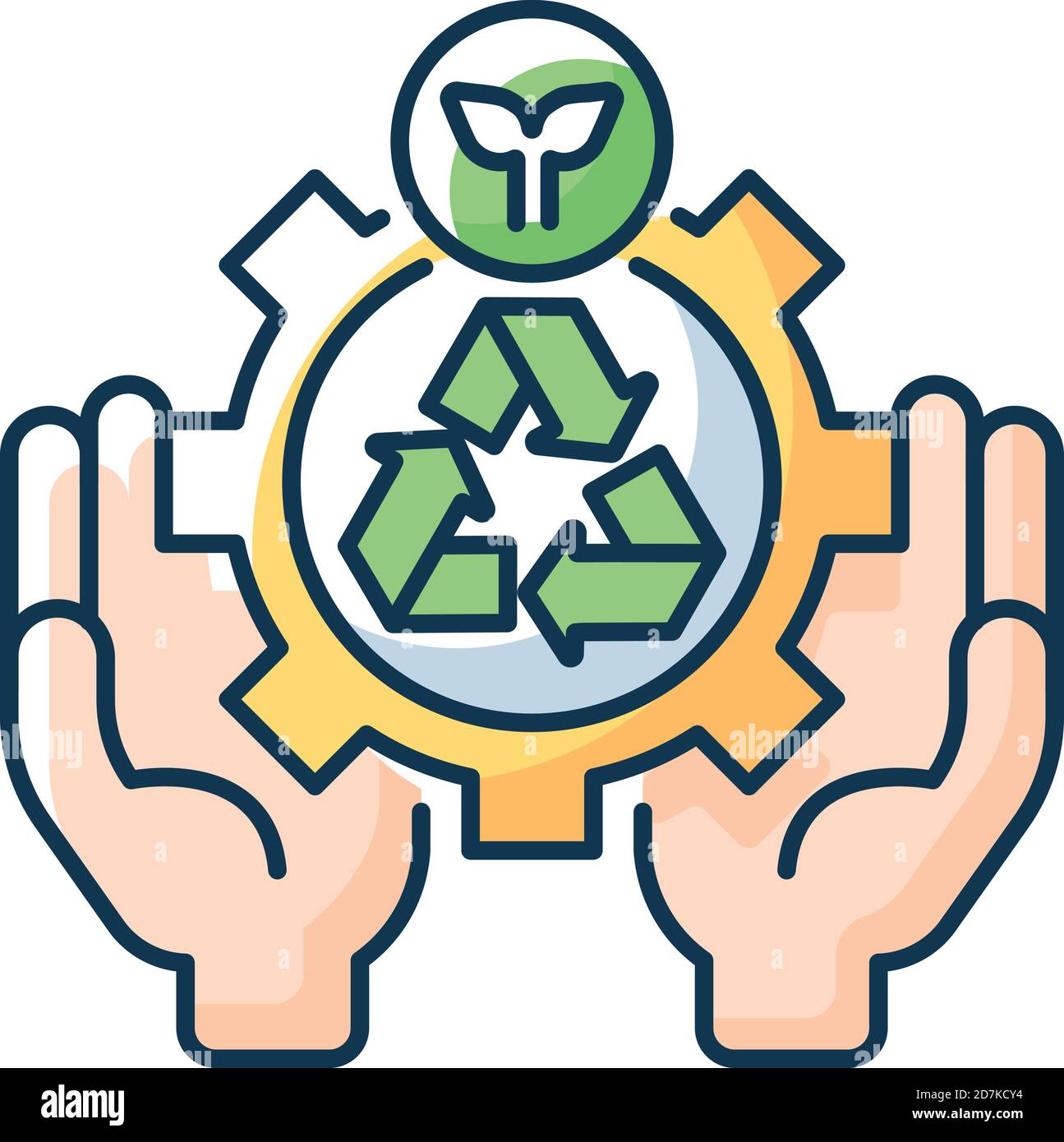 Environmental services RGB color icon Stock Vector Image & Art - Alamy