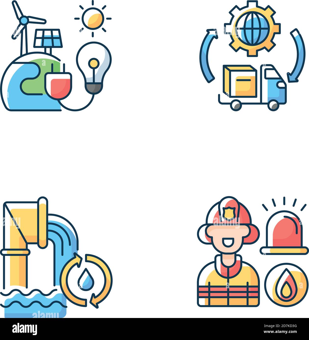 Wastewater services Stock Vector Images - Alamy