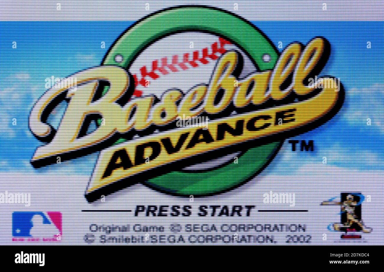 Baseball Advance - Nintendo Game Boy Advance Videogame - Editorial use ...