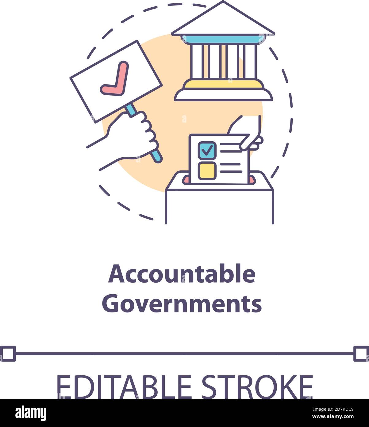 Civil society icon Stock Vector Images - Alamy