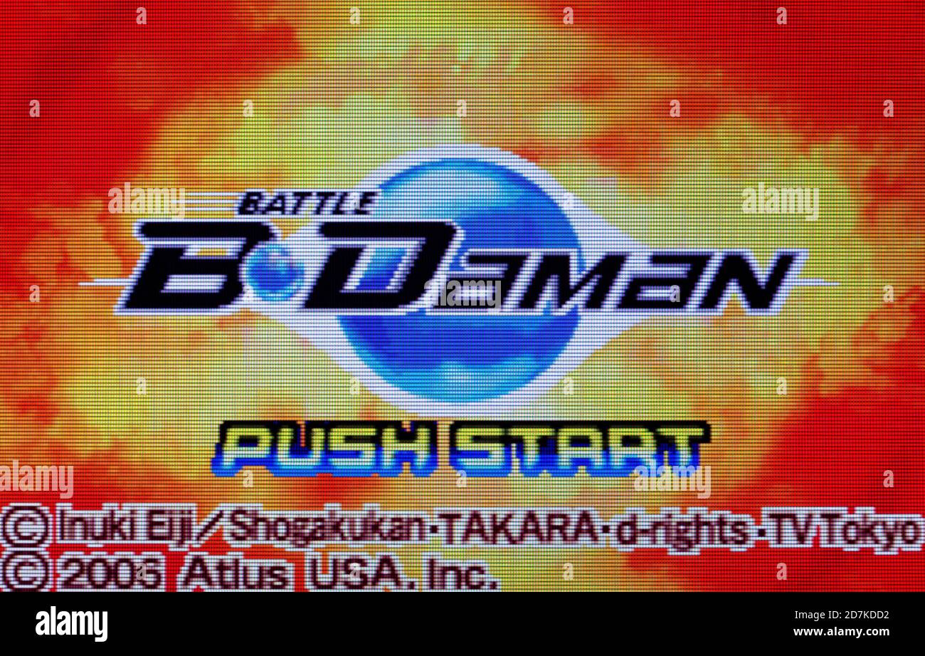 Battle B-Daman - Nintendo Game Boy Advance Videogame - Editorial use ...