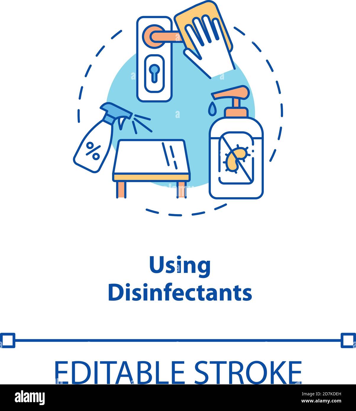 Using disinfectants concept icon Stock Vector Image & Art - Alamy