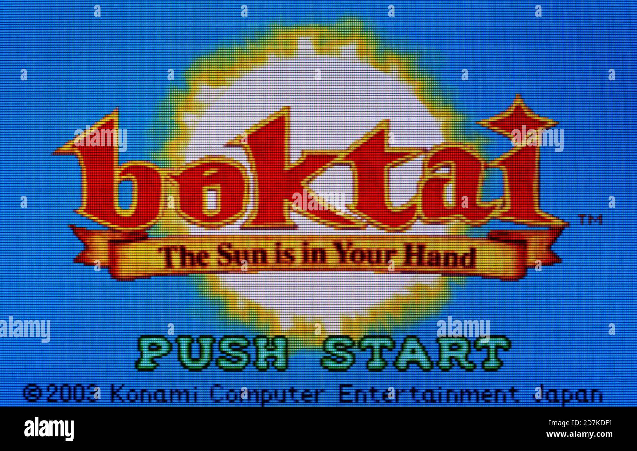 Boktai - Nintendo Game Boy Advance Videogame - Editorial use only Stock ...