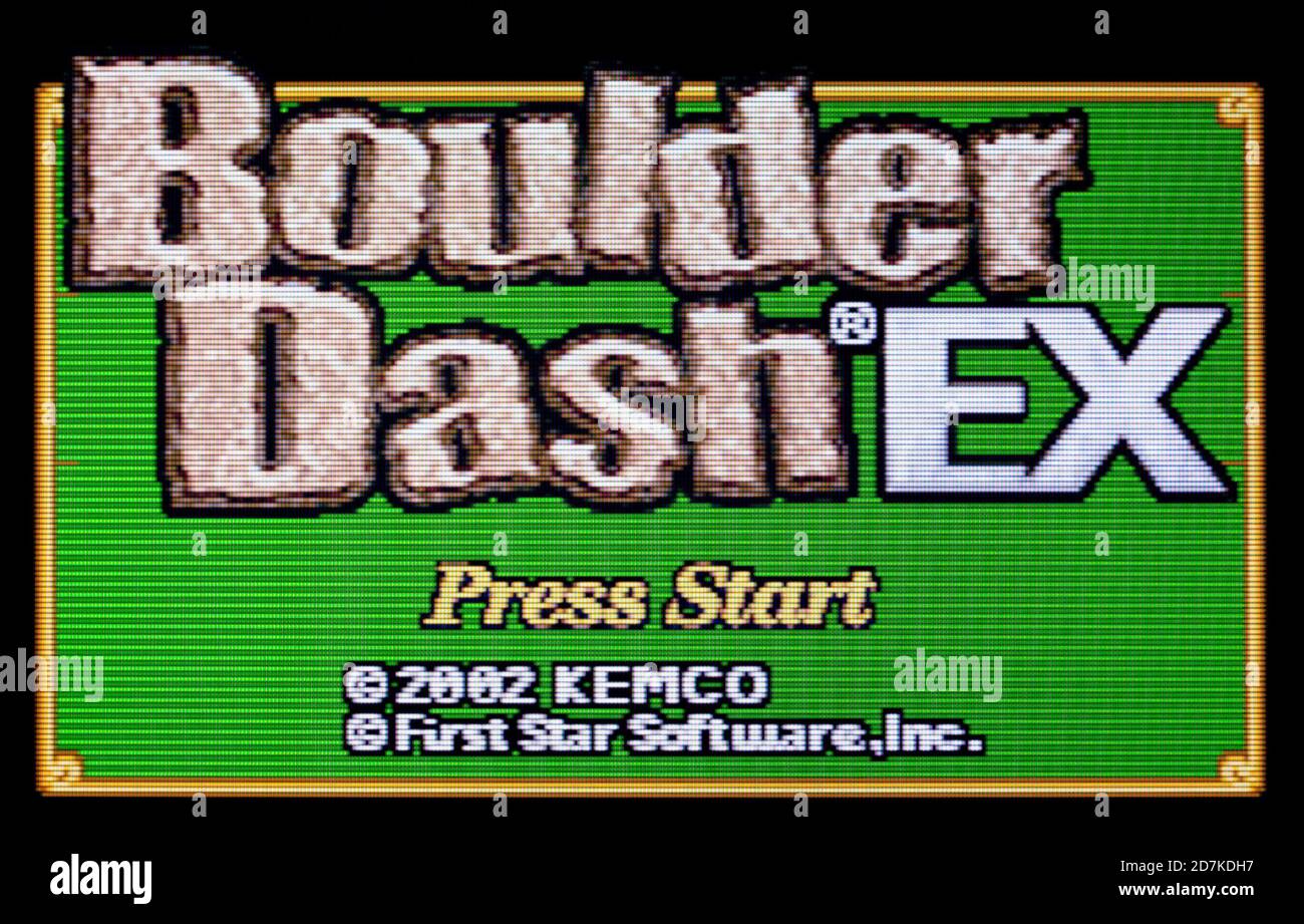 Boulder Dash Ex - Nintendo Game Boy Advance Videogame - Editorial use ...