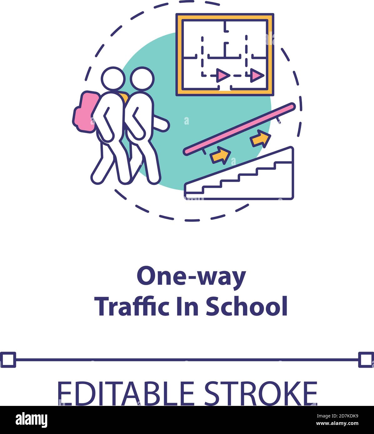 One way traffic in Stock Vector Images - Alamy