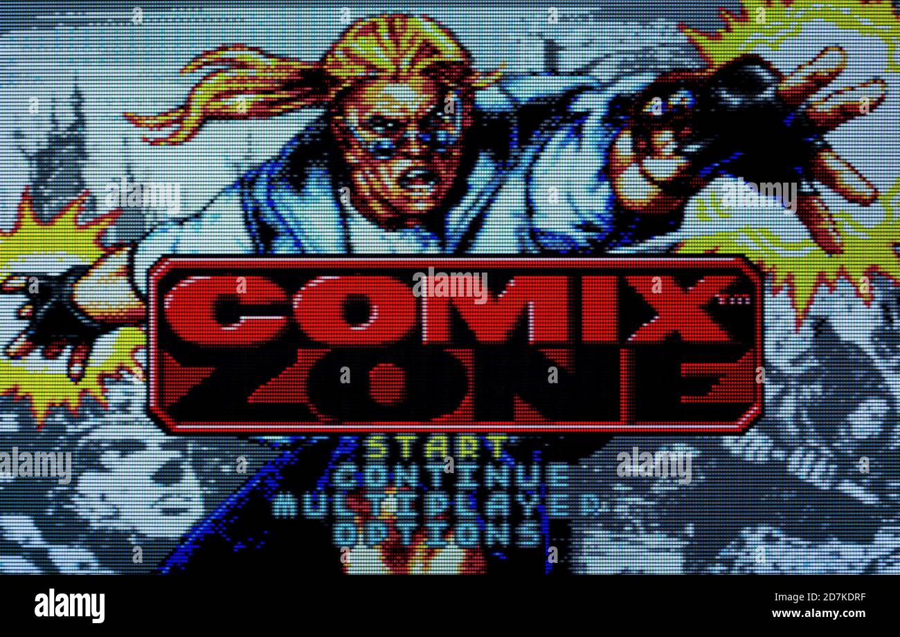 Comic Zone - Nintendo Game Boy Advance Videogame - Editorial use only ...