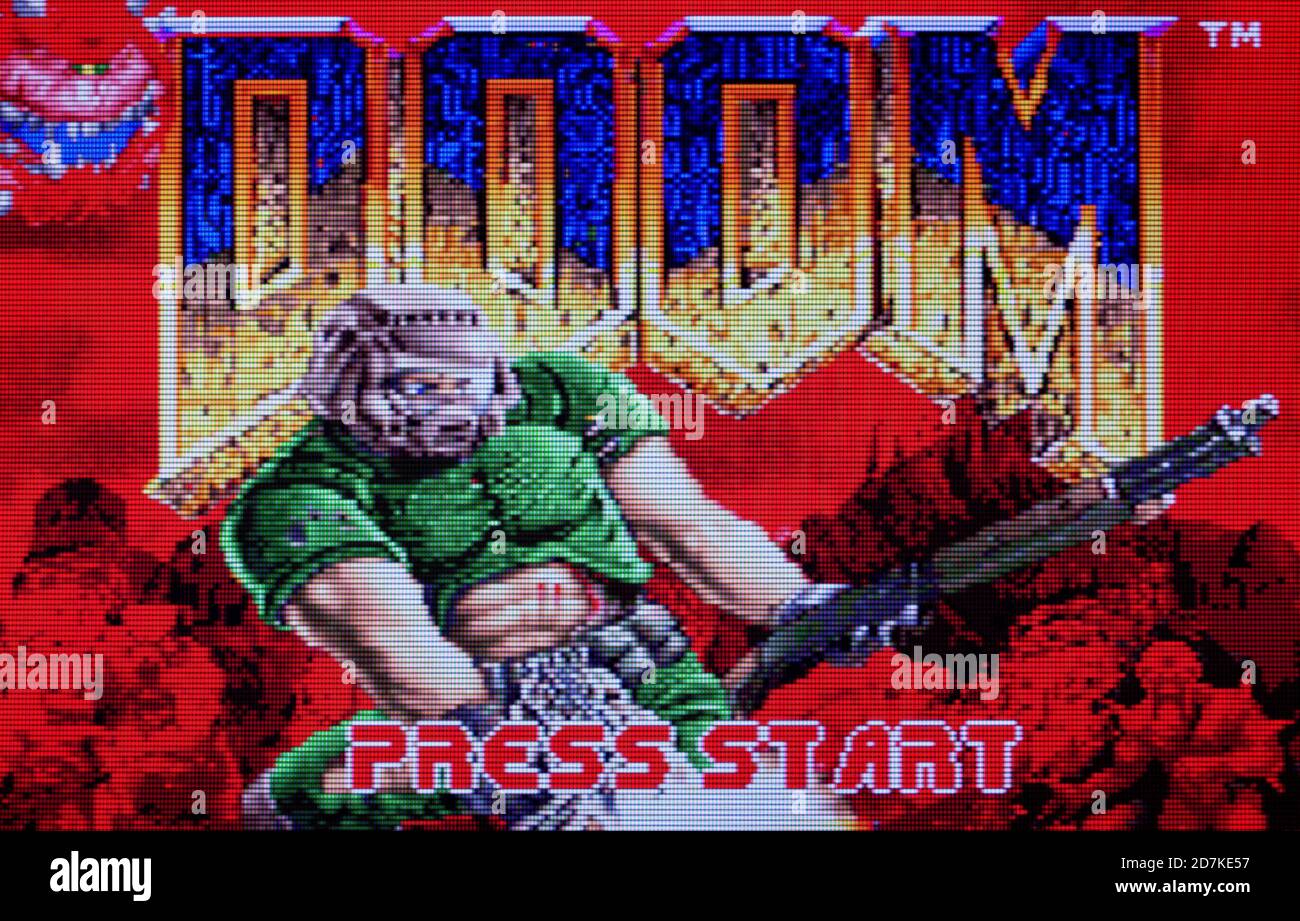 Doom - Nintendo Game Boy Advance Videogame - Editorial use only Stock ...