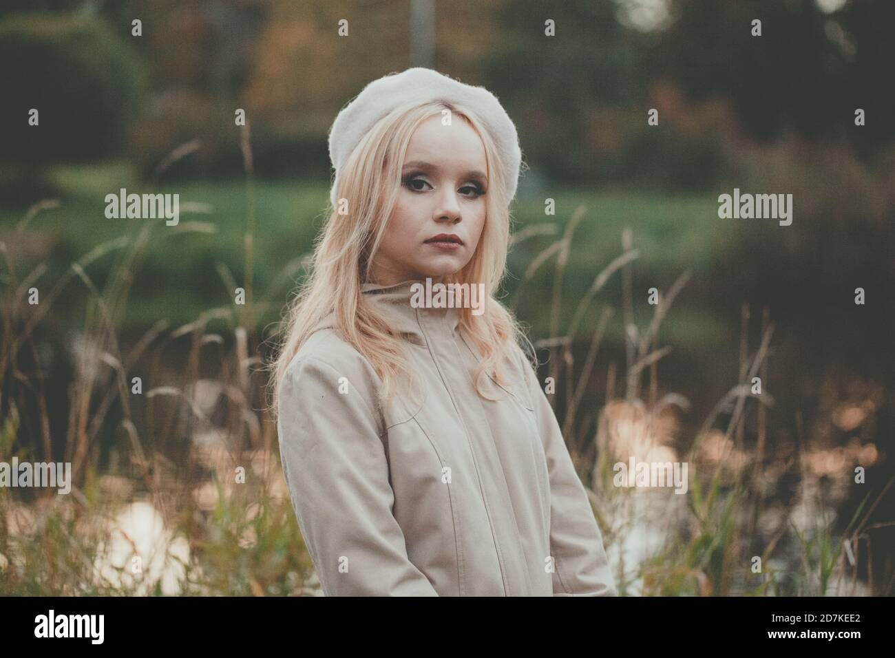 Beautiful woman alone hi-res stock photography and images - Alamy