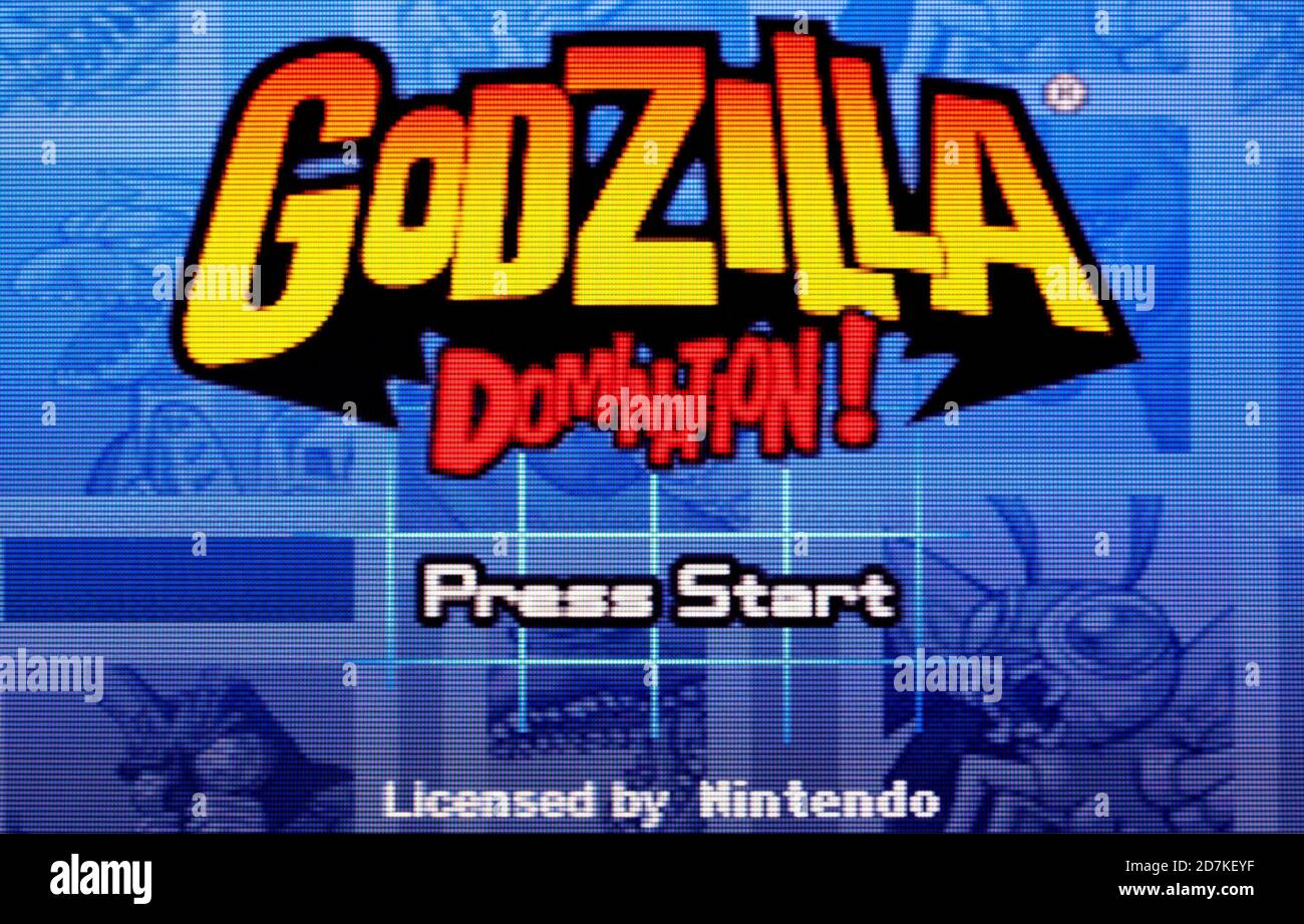 Godzilla Domination - Nintendo Game Boy Advance Videogame - Editorial ...