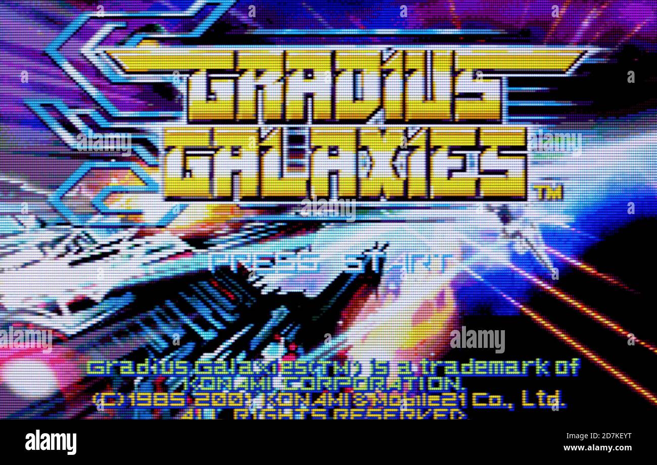 Gradius Galaxies - Nintendo Game Boy Advance Videogame - Editorial use ...