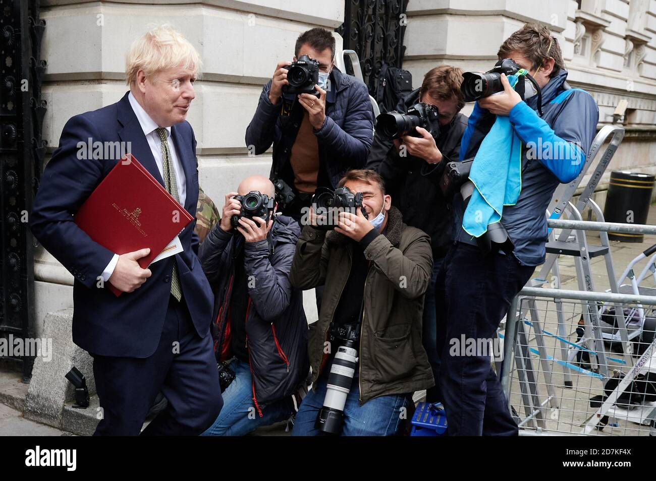 Prime minister boris johnson back in 10 downing street hi-res stock ...