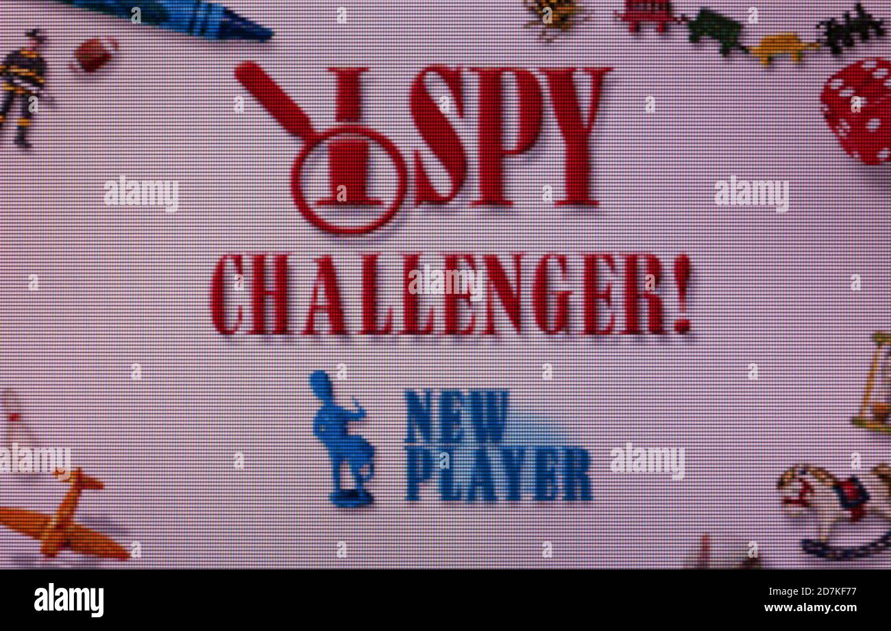 I Spy Challenger - Nintendo Game Boy Advance Videogame - Editorial use ...