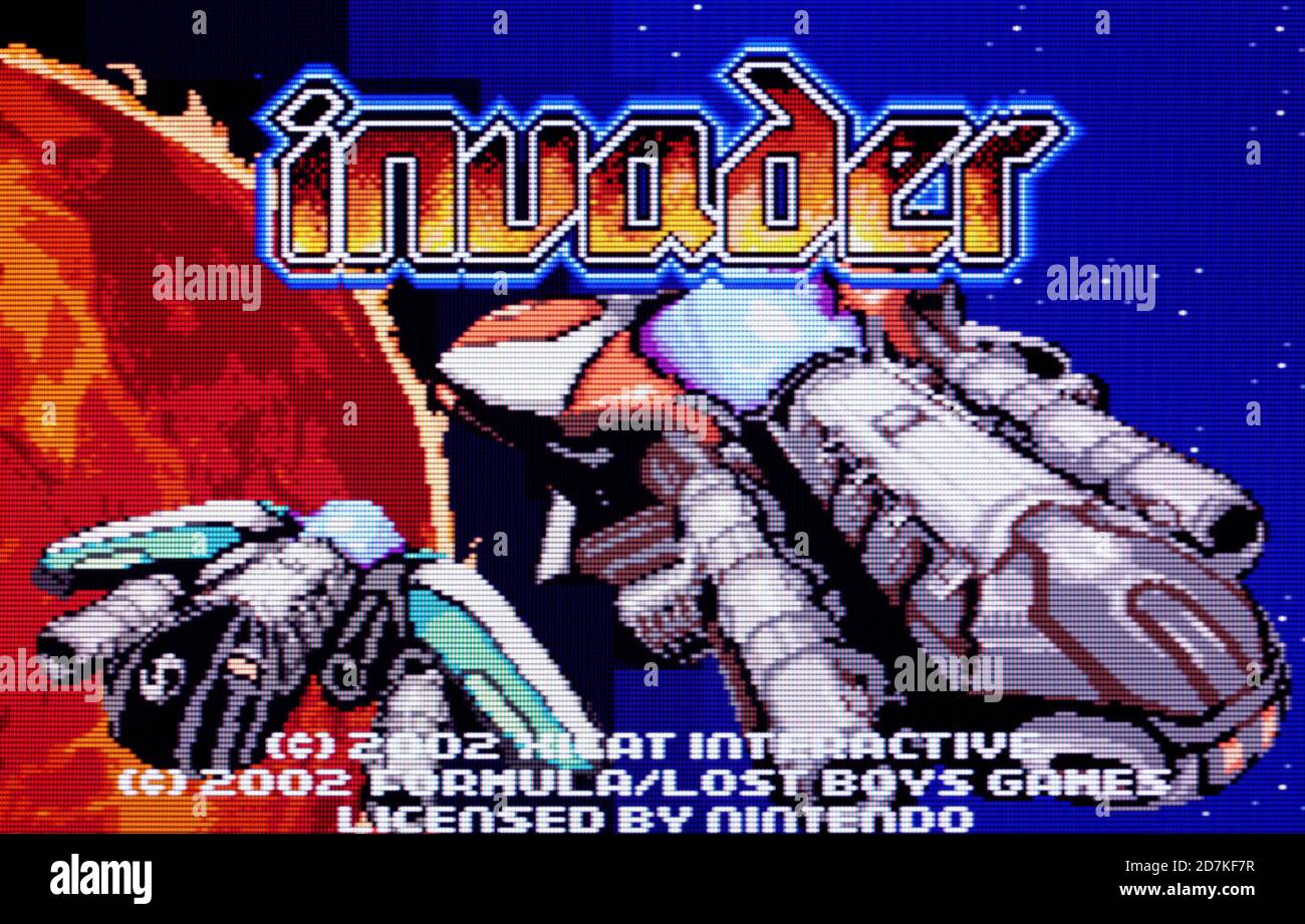 Invader - Nintendo Game Boy Advance Videogame - Editorial use only ...