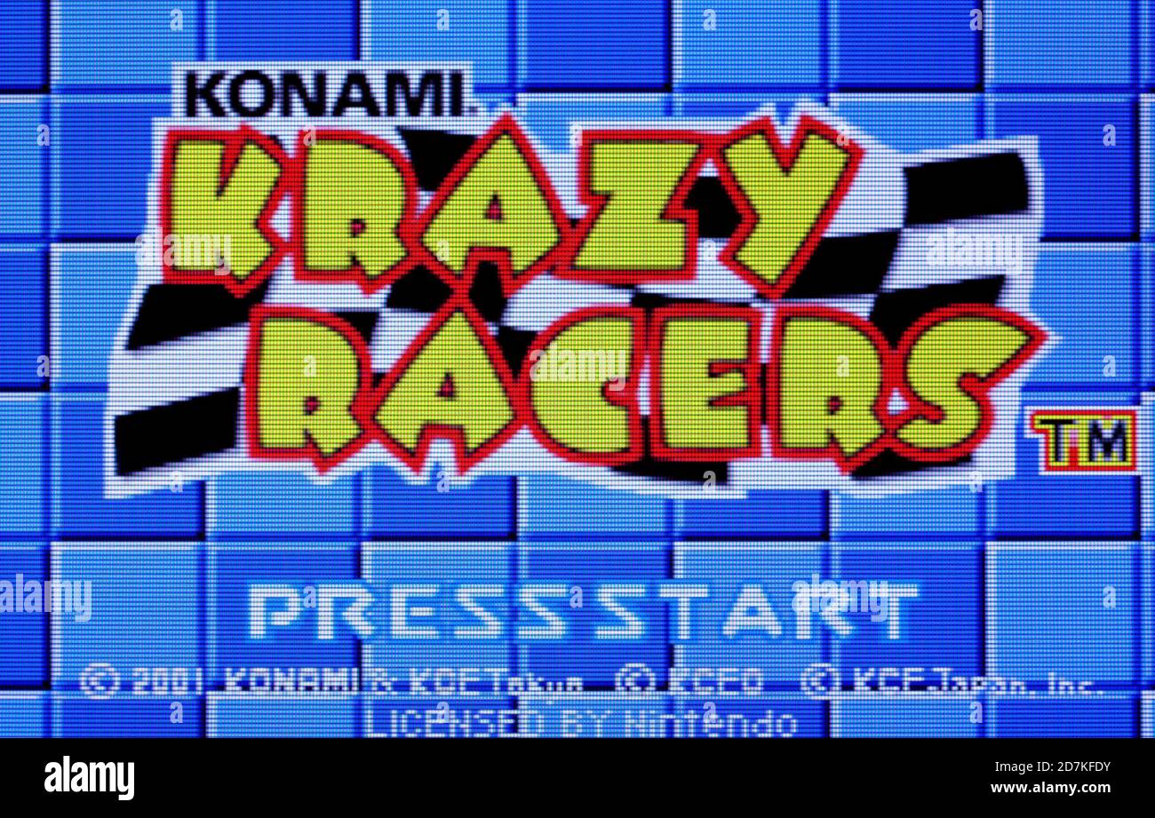 Krazy Racers - Nintendo Game Boy Advance Videogame - Editorial use only ...