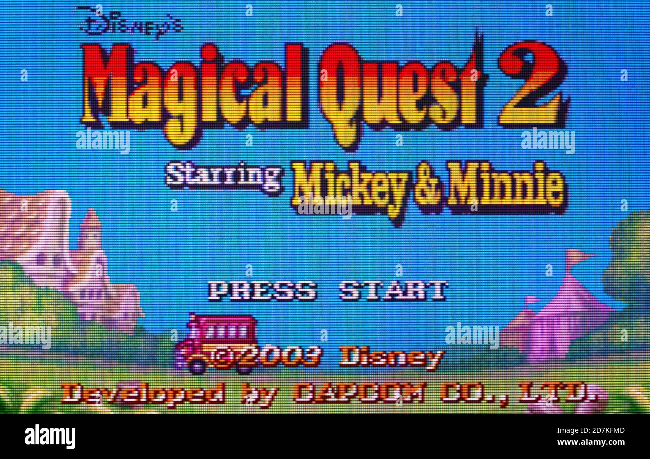 Magical Quest 2 - Nintendo Game Boy Advance Videogame - Editorial use ...