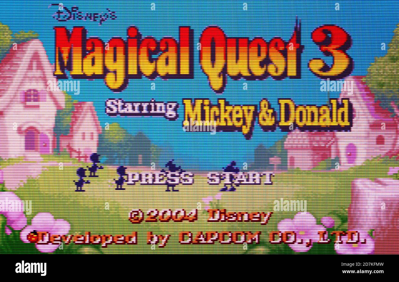 Magical Quest 3 - Nintendo Game Boy Advance Videogame - Editorial use ...