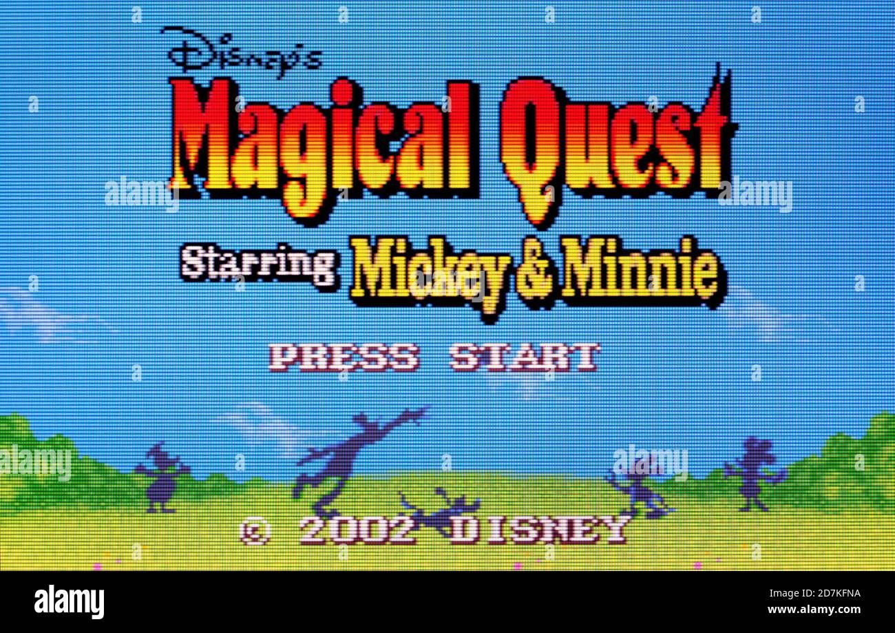 Magical Quest - Nintendo Game Boy Advance Videogame - Editorial use ...