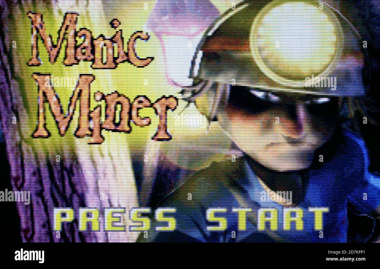 Manic Miner - Nintendo Game Boy Advance Videogame - Editorial use only ...