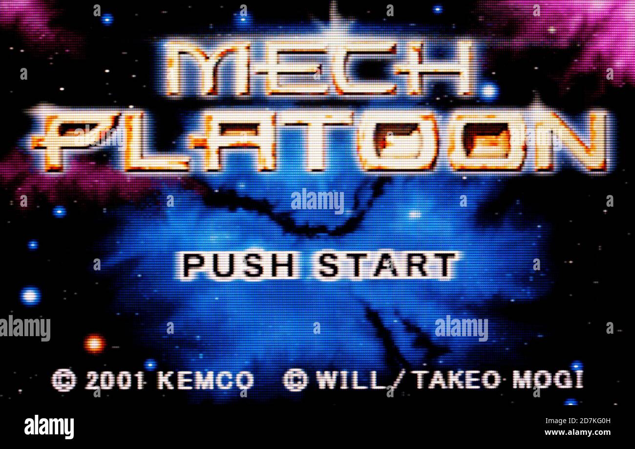 Mech Platoon - Nintendo Game Boy Advance Videogame - Editorial use only ...