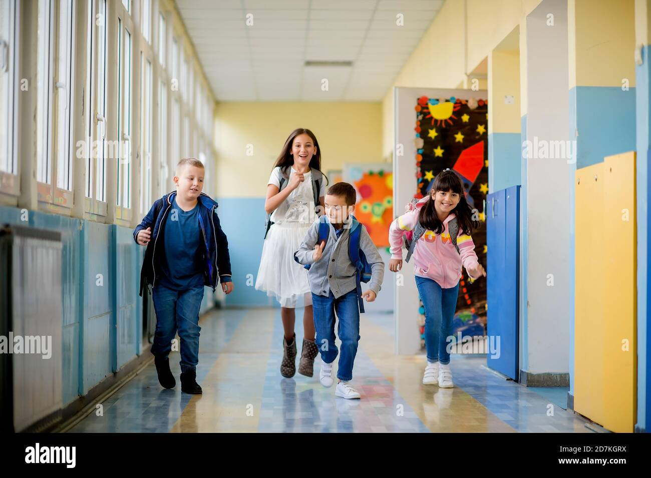 Children Running Indoors High Resolution Stock Photography and Images ...