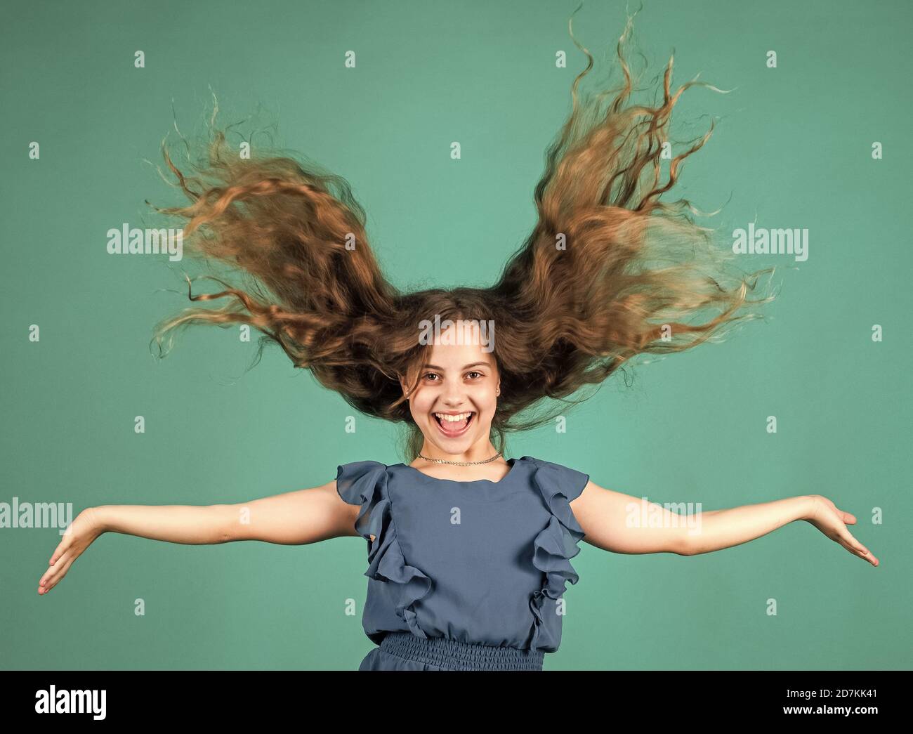 Fashion concept. kid beauty and fashion. hairdresser beauty salon ...