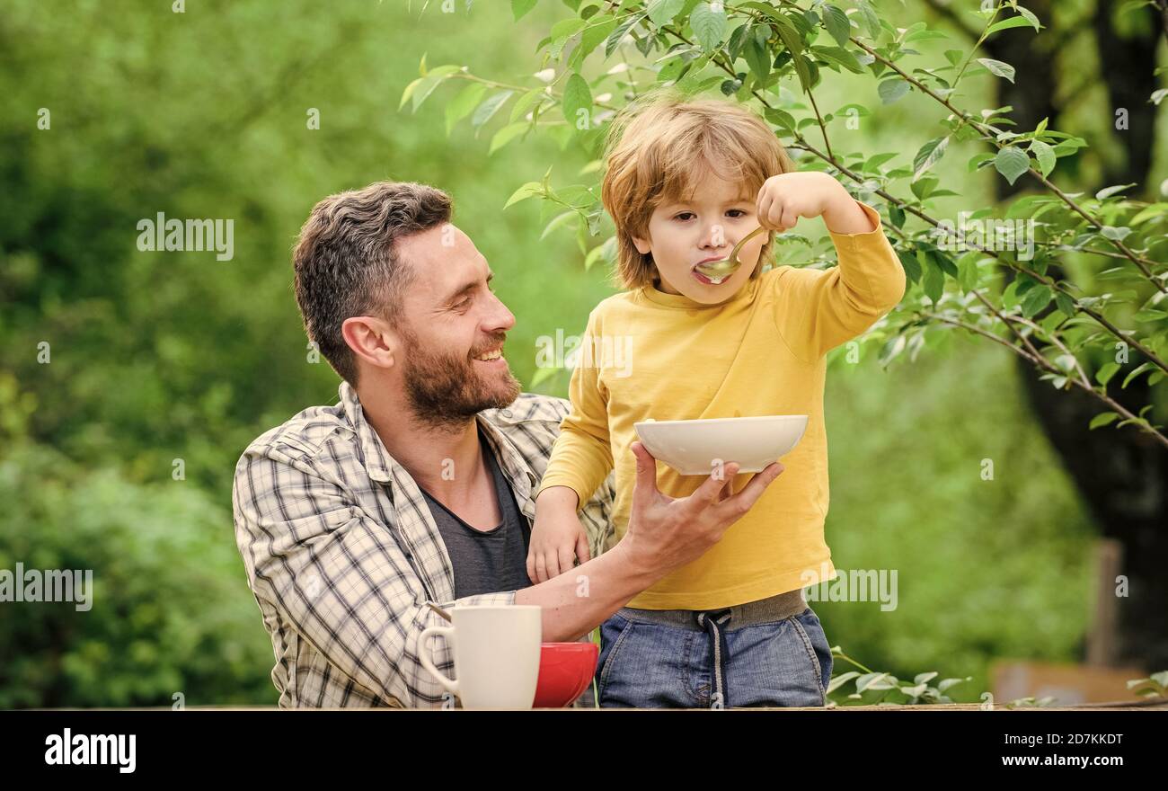 Best day ever. healthy food and dieting. Dairy products. happy fathers ...