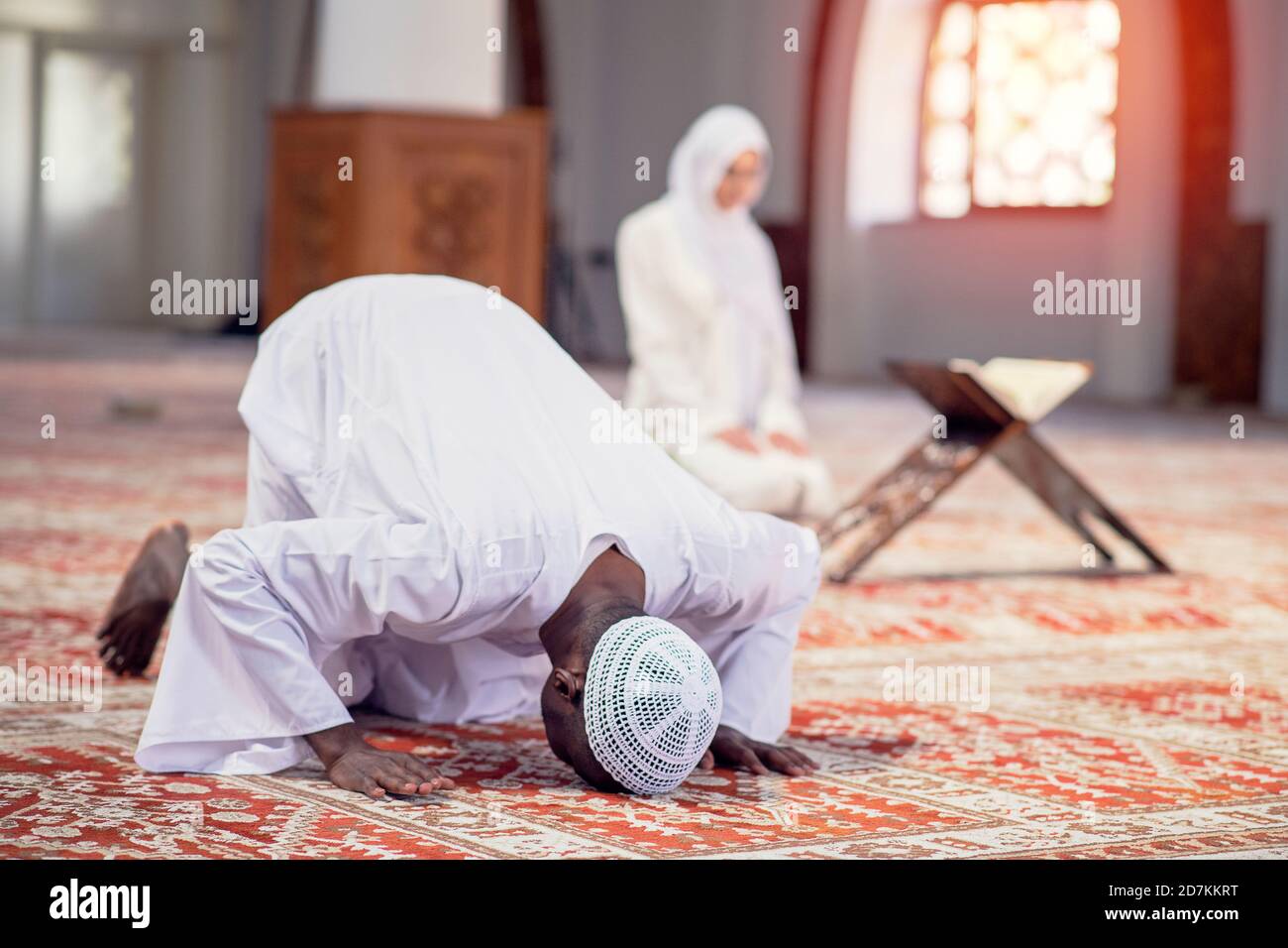 African Muslims Praying