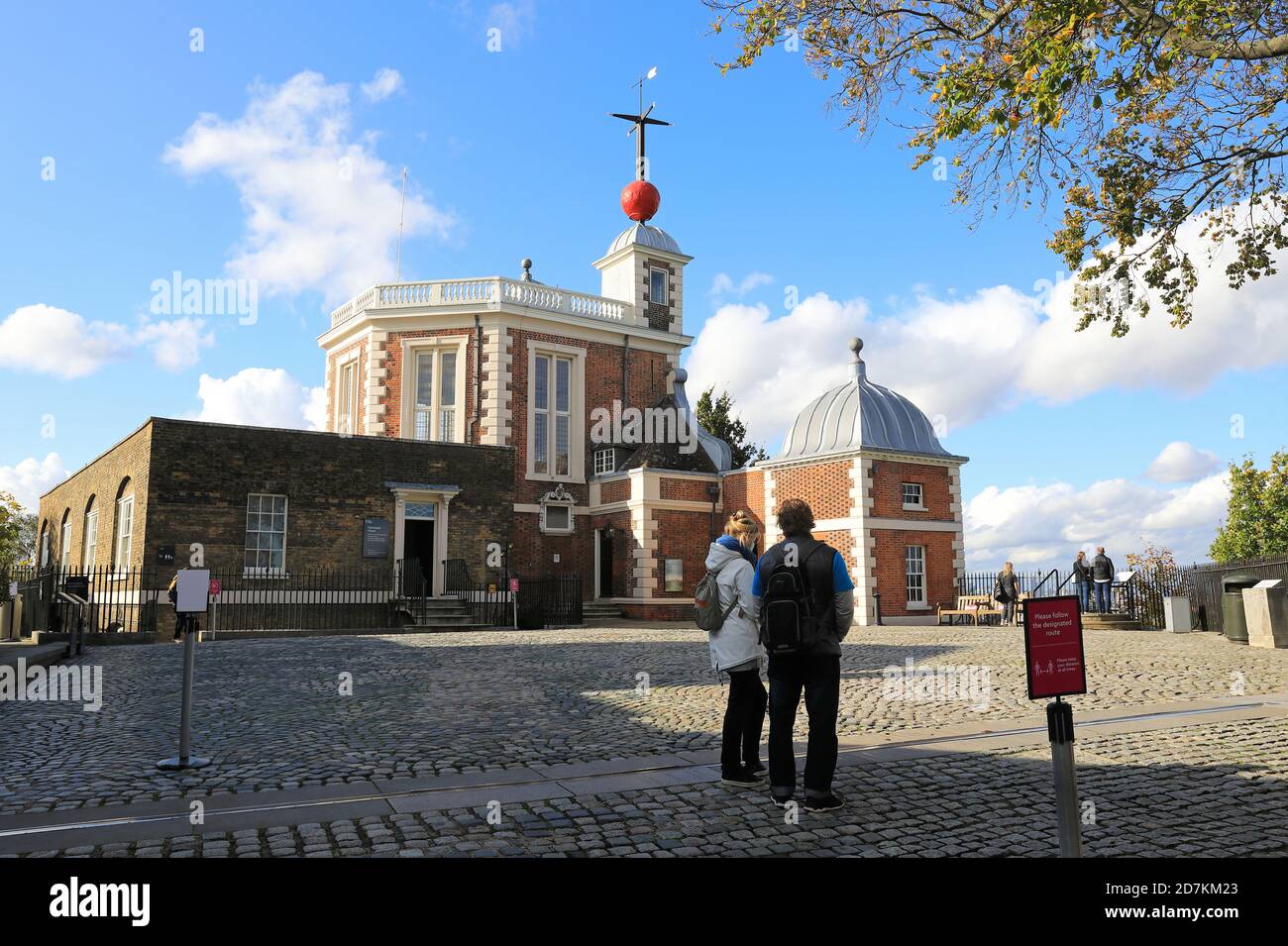 The Old Greenwich Royal Observatory in Autumn, in SE England, UK Stock ...
