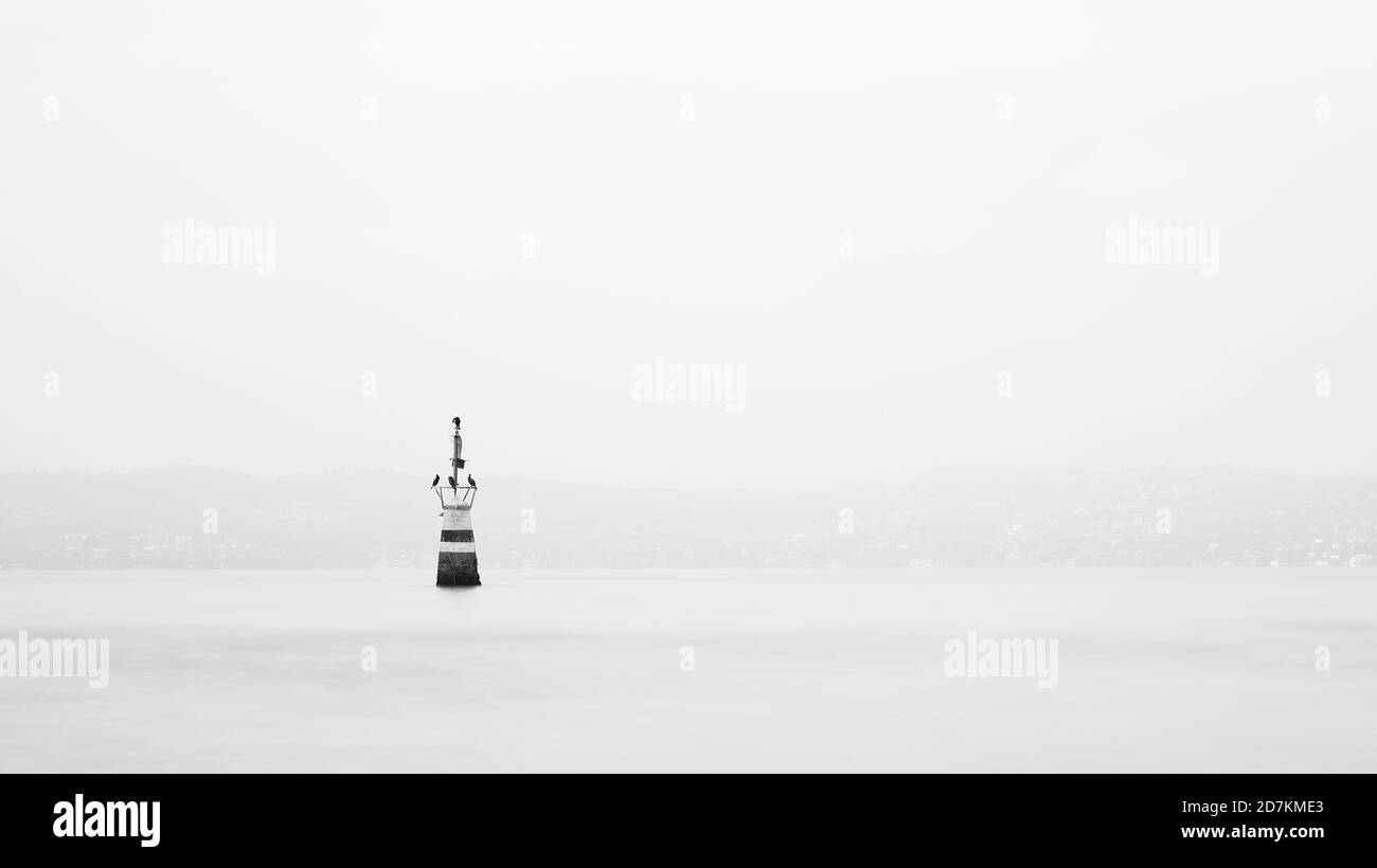 Garda resort italy town Black and White Stock Photos & Images - Alamy