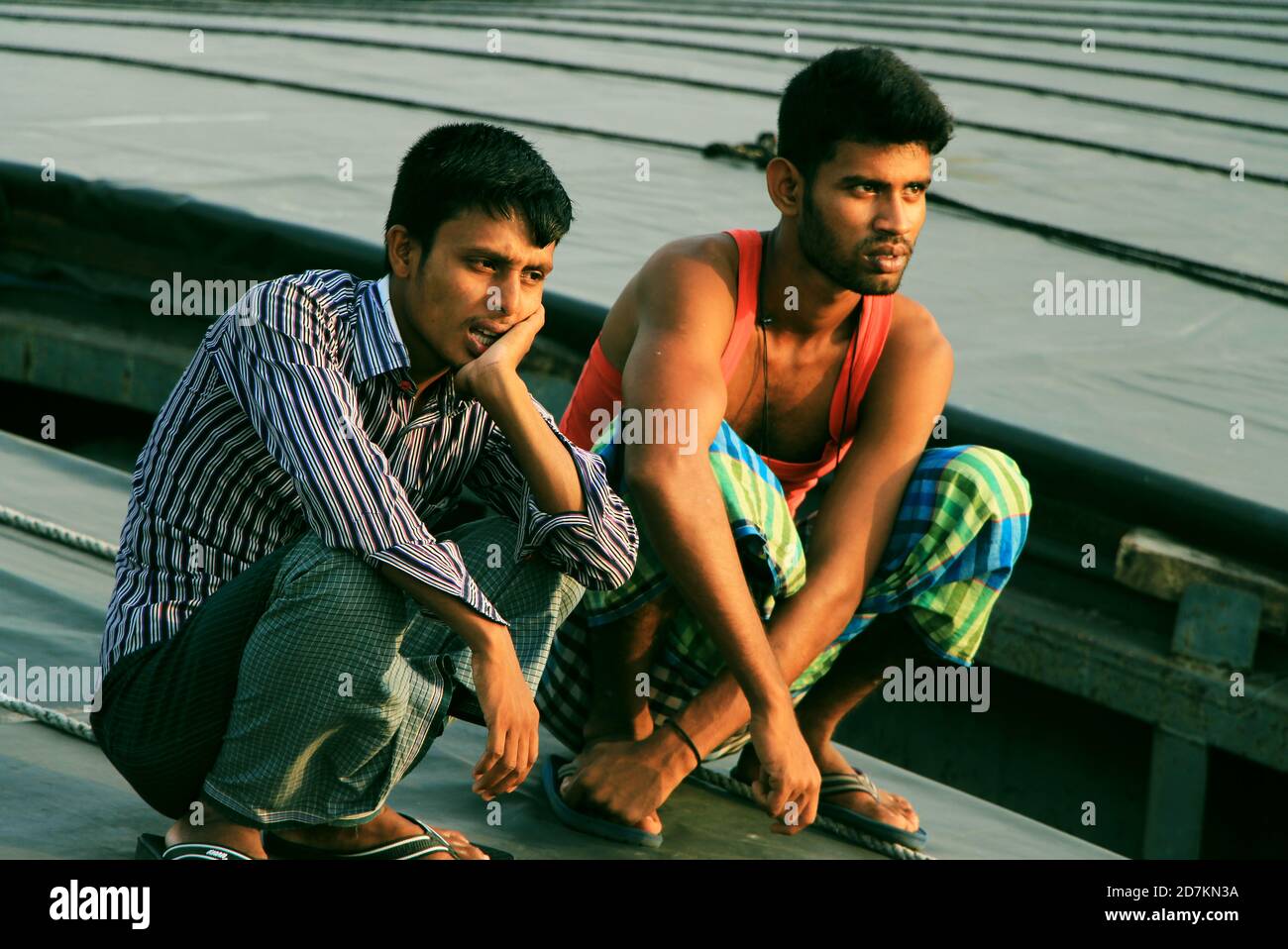 Sad, Depressed, Frustrated Tensed people sitting on a place Stock Photo ...