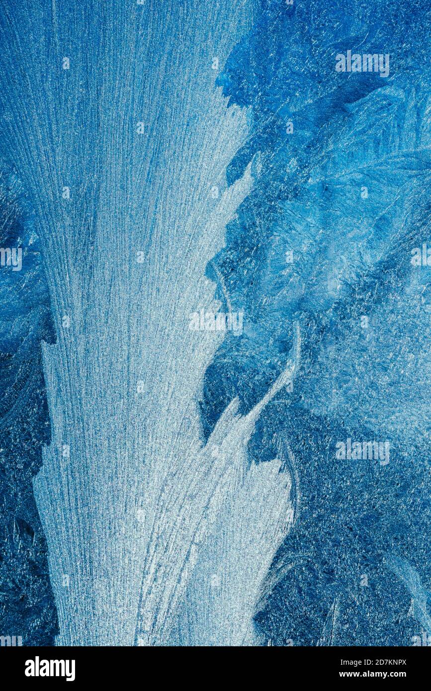 Contrast frosty pattern on the window, abstract winter background Stock ...