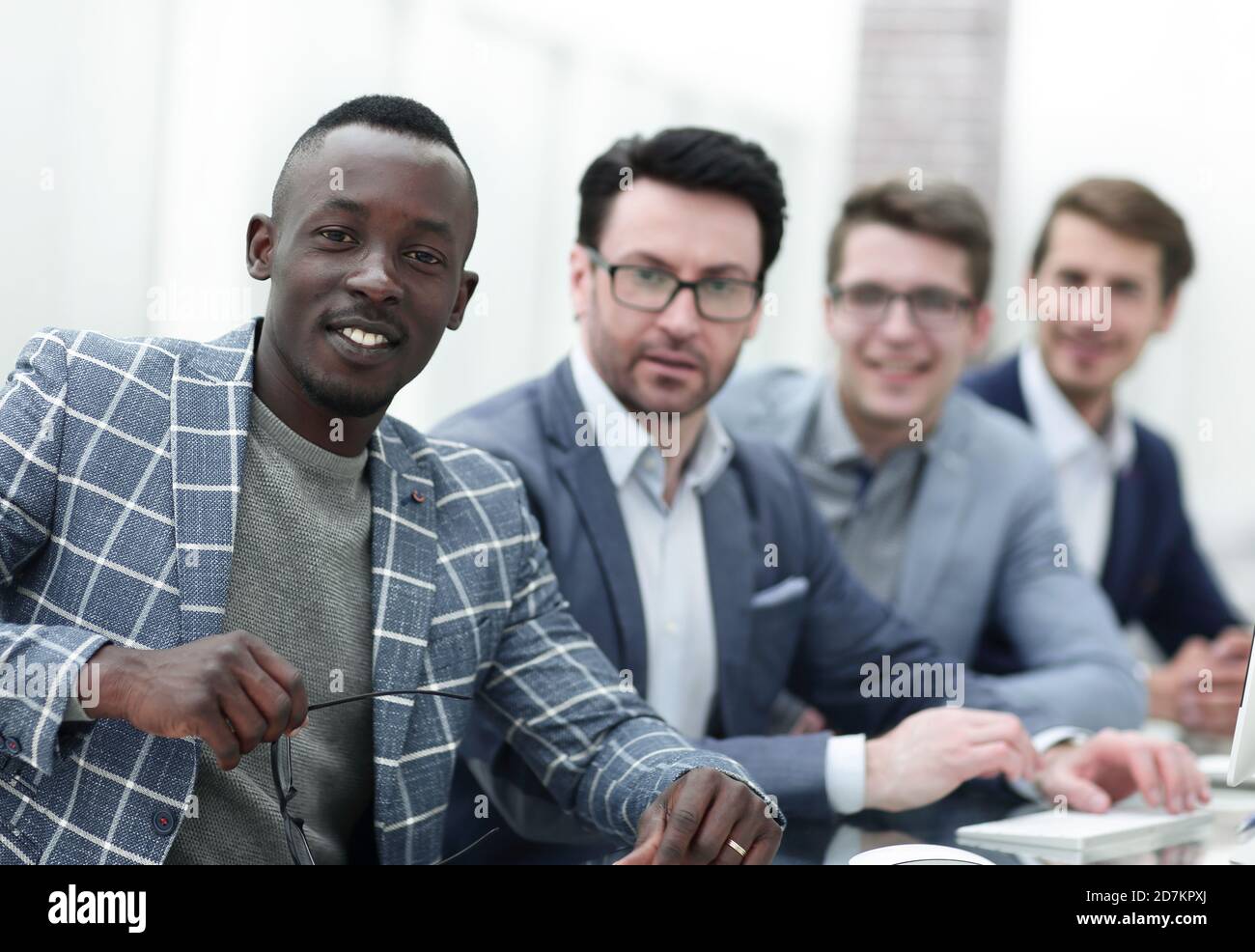 portrait of an international business team Stock Photo - Alamy