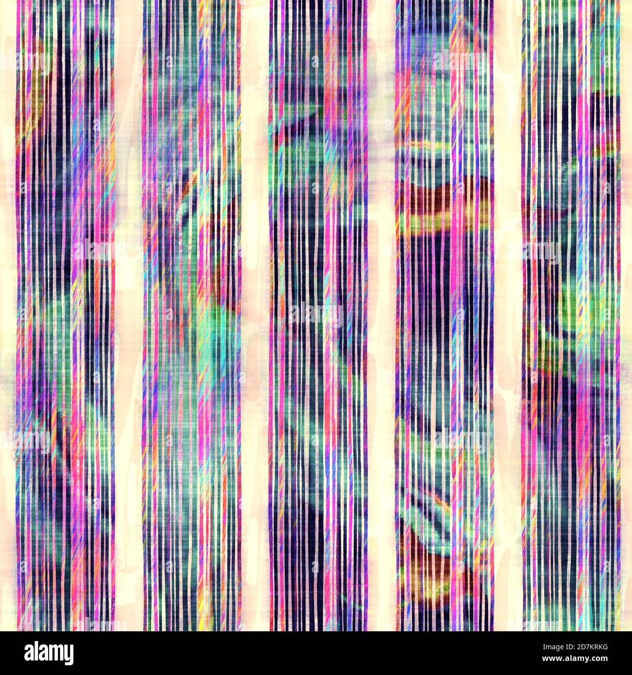 Blurry rainbow glitch artistic stripe texture background. Irregular ...