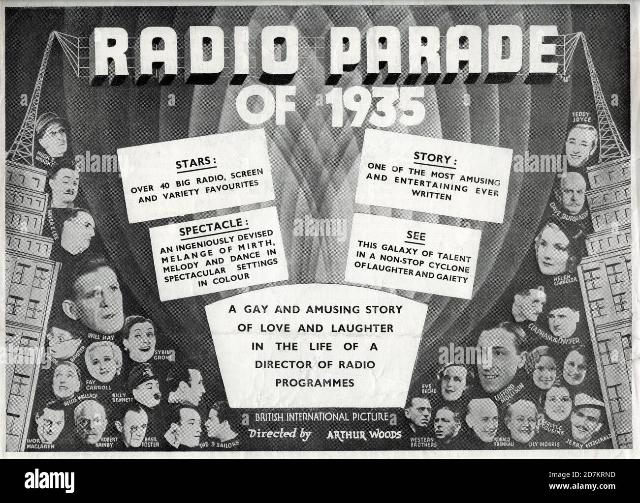 WILL HAY HELEN CHANDLER BILLY BENNETT NELLIE WALLACE TEDDY JOYCE and ...