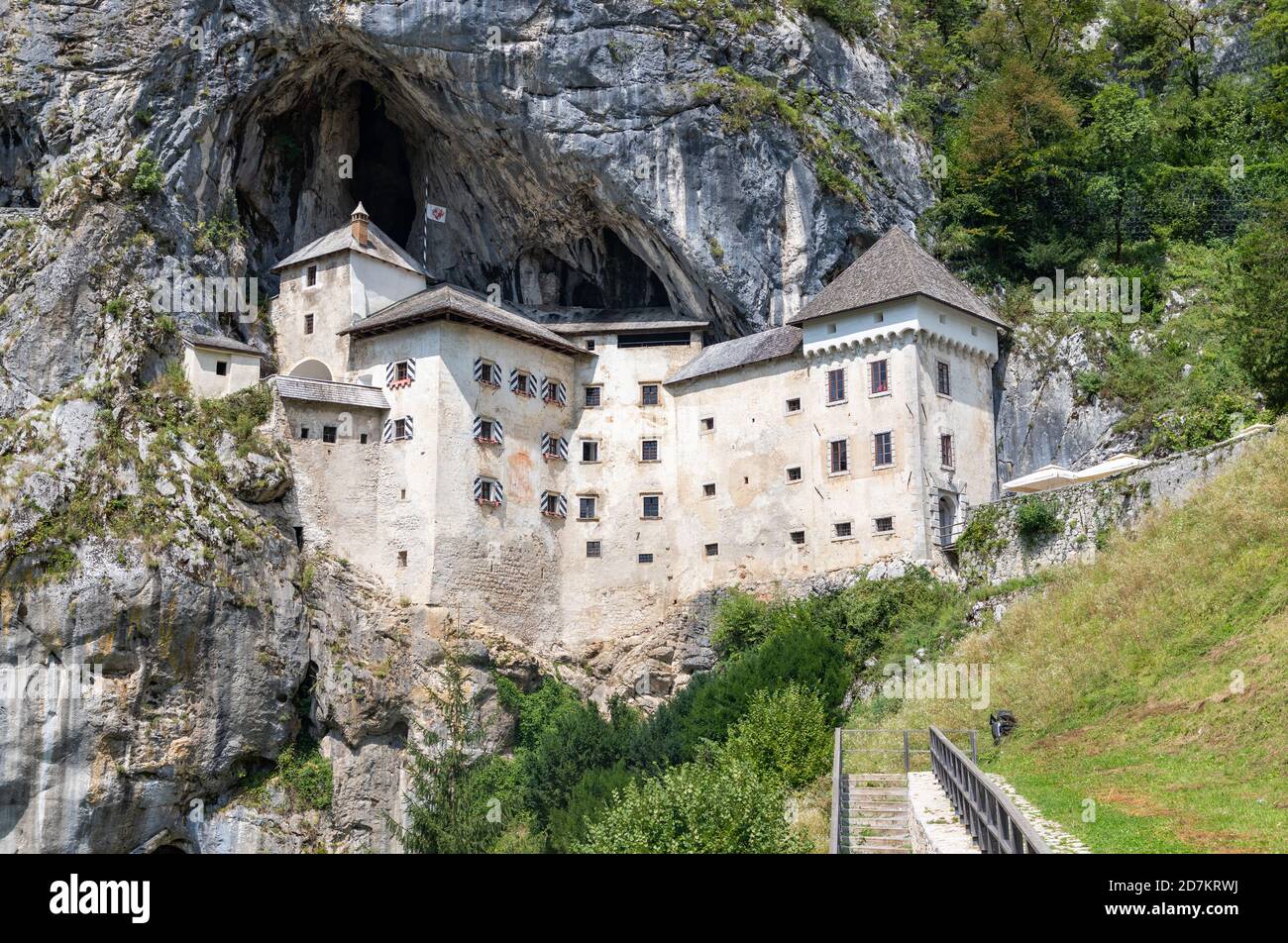 A picture of the Predjama Castle Stock Photo - Alamy