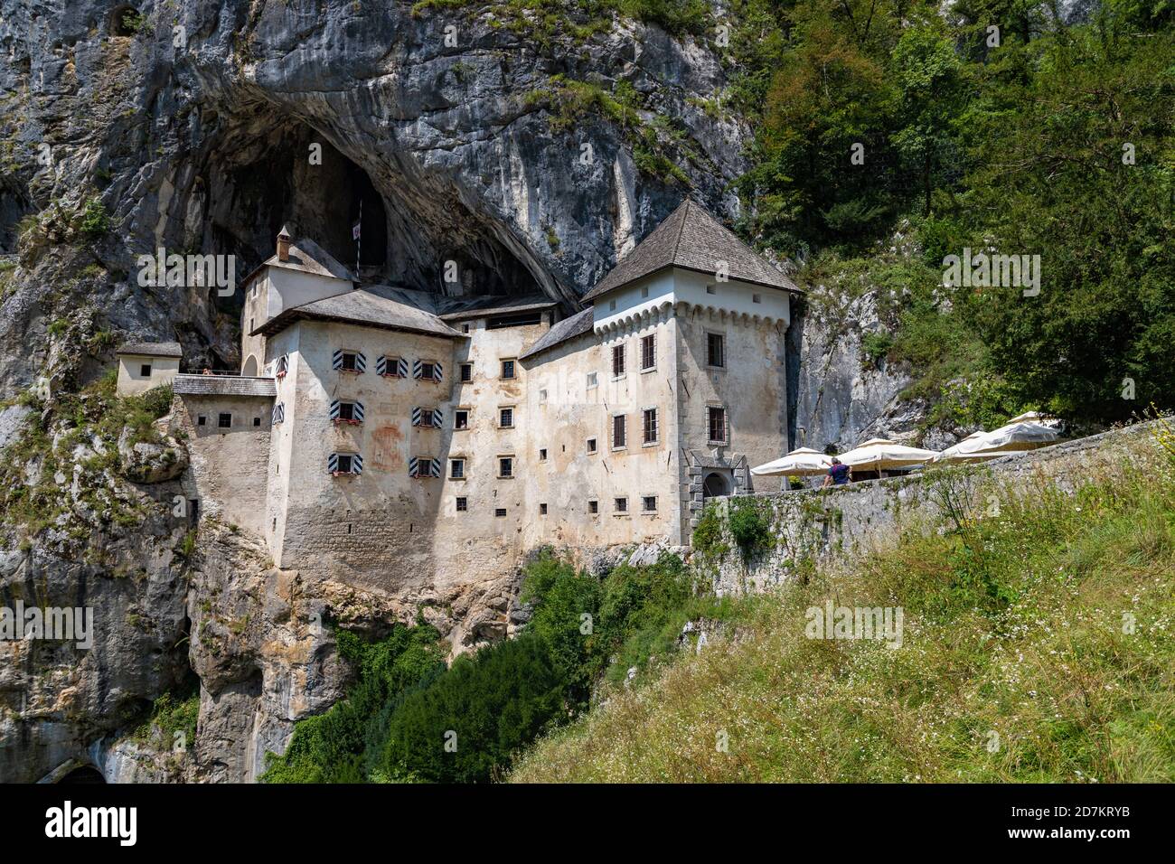 A picture of the Predjama Castle Stock Photo - Alamy