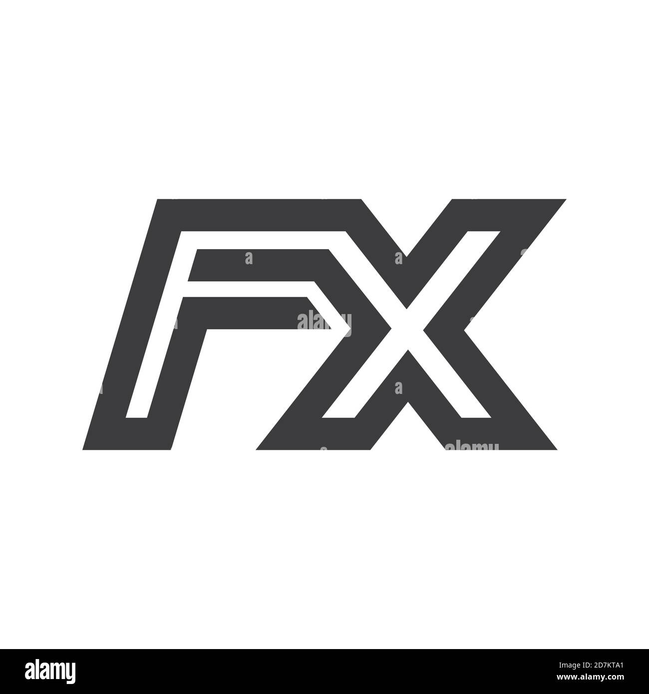 Initial letter fx logo or xf logo vector design template Stock Vector ...