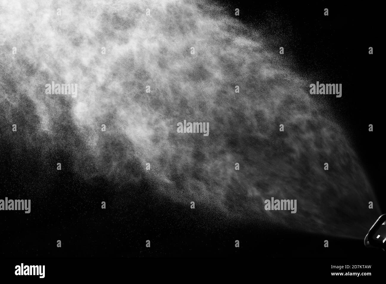 A stream of water and a cloud of drops Stock Photo - Alamy