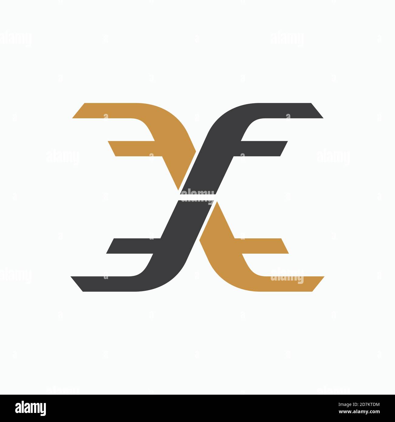 Initial letter fx logo or xf logo vector design template Stock Vector ...