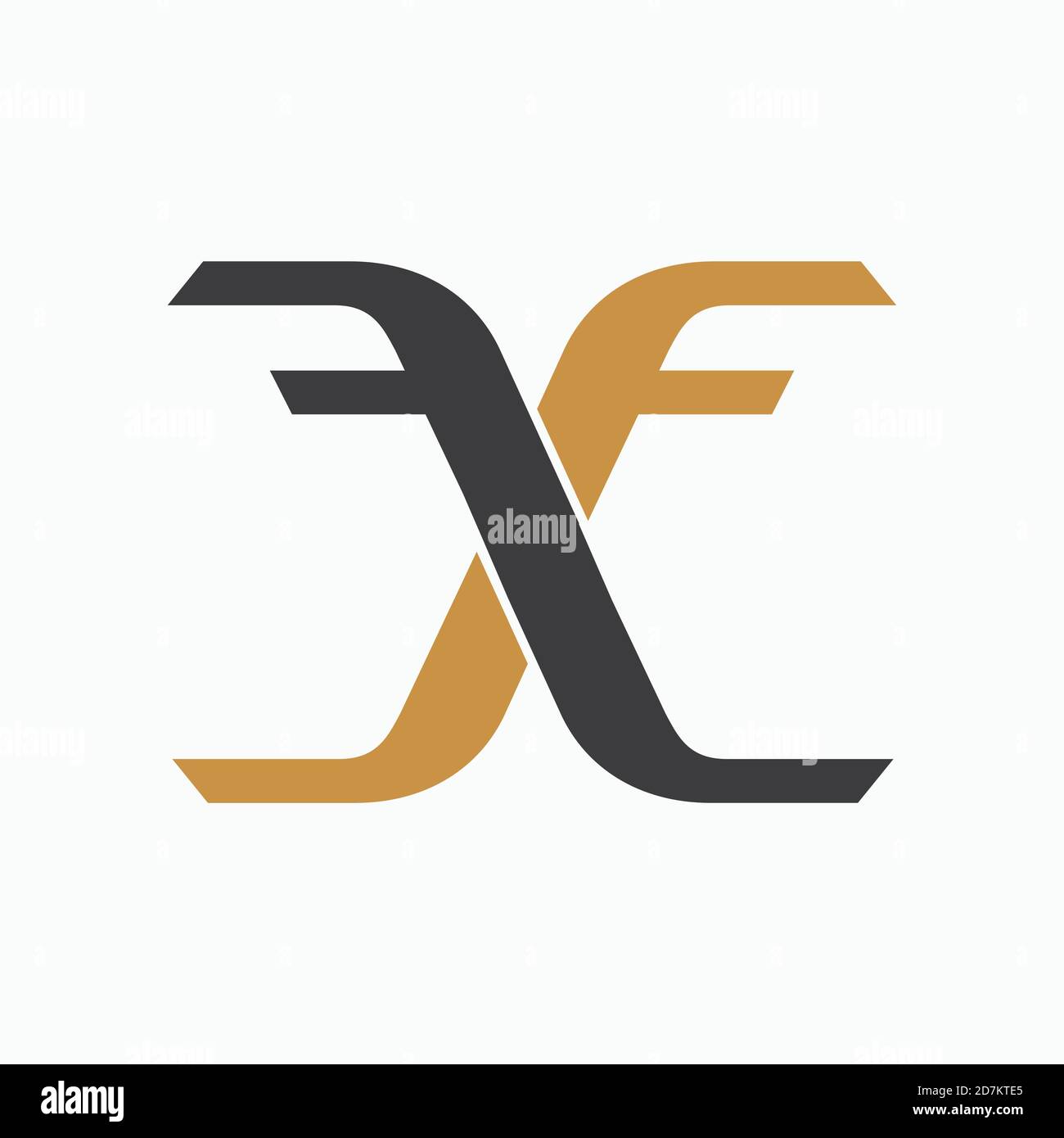 Initial letter fx logo or xf logo vector design template Stock Vector ...