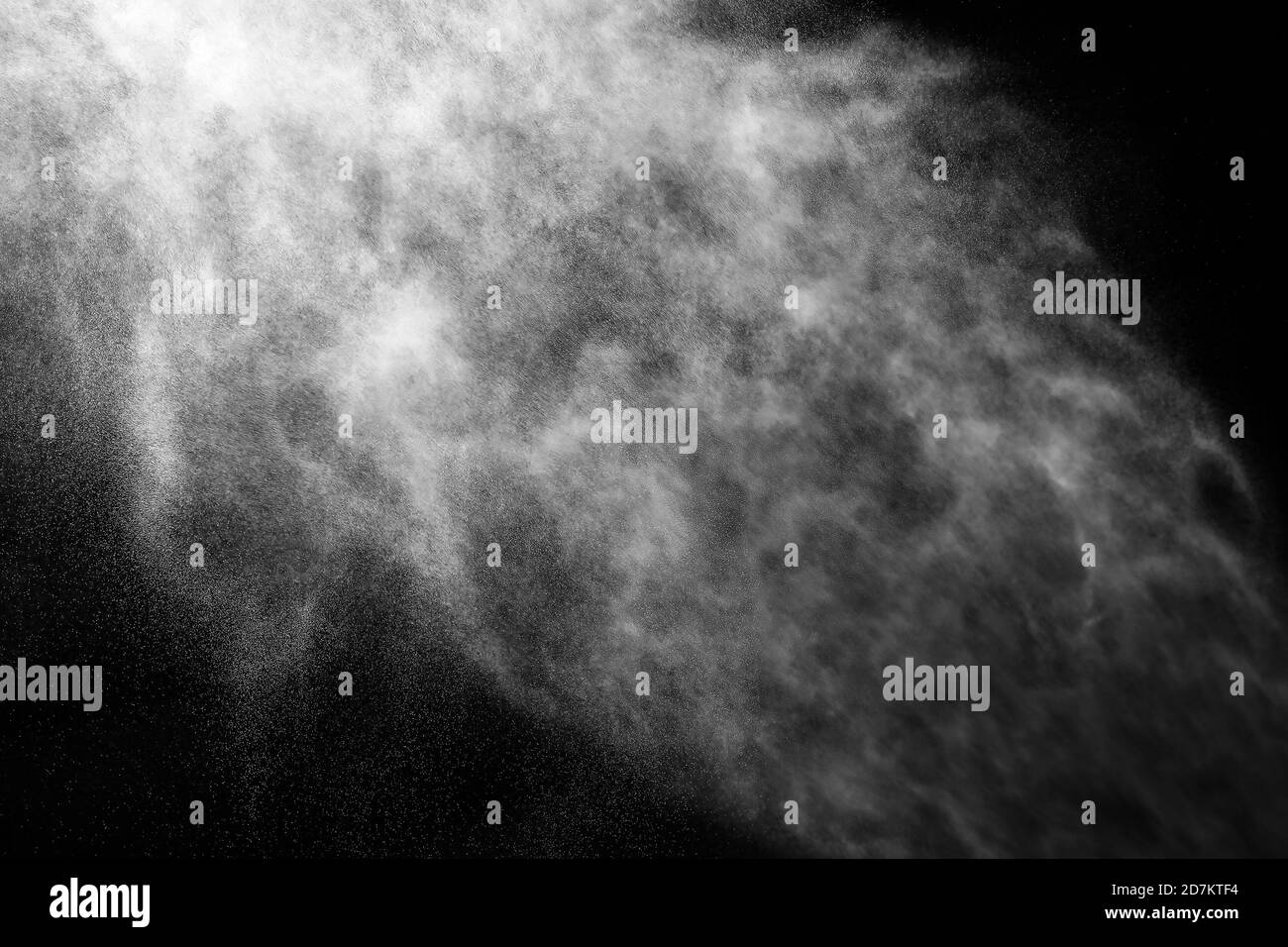 A stream of water and a cloud of drops Stock Photo - Alamy