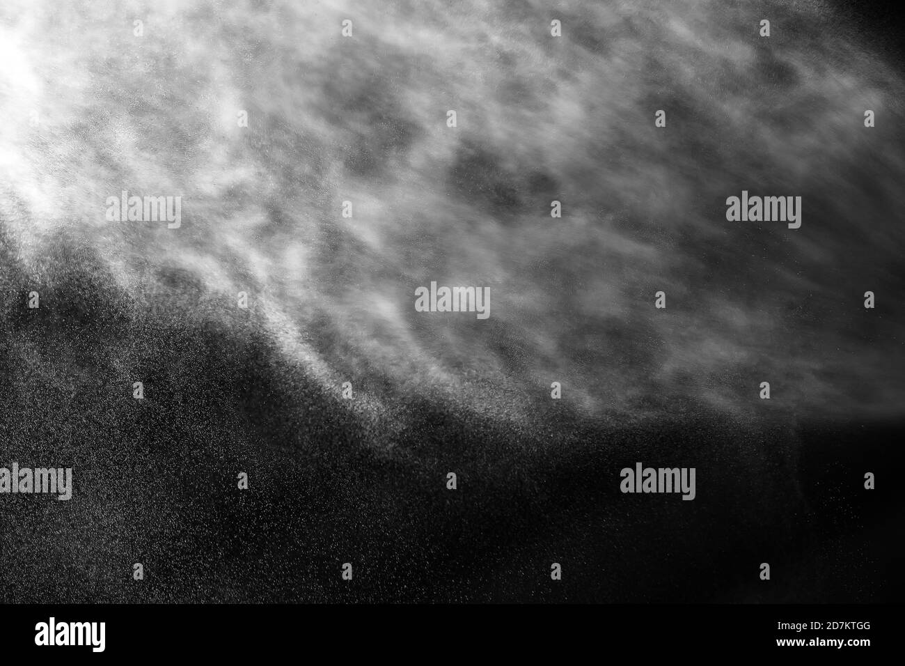 A stream of water and a cloud of drops Stock Photo - Alamy