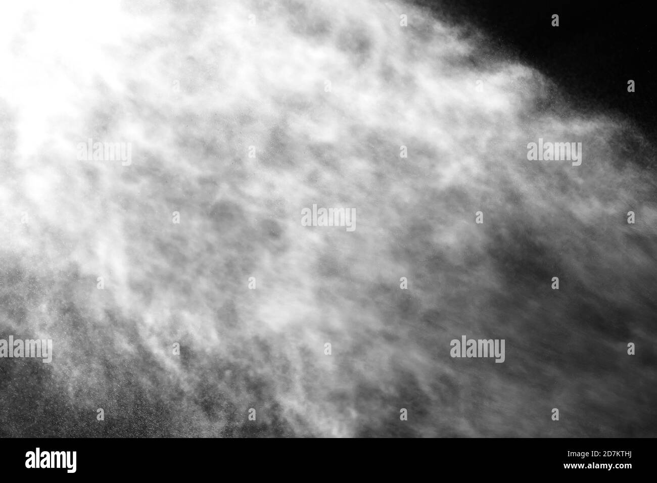 A stream of water and a cloud of drops Stock Photo - Alamy