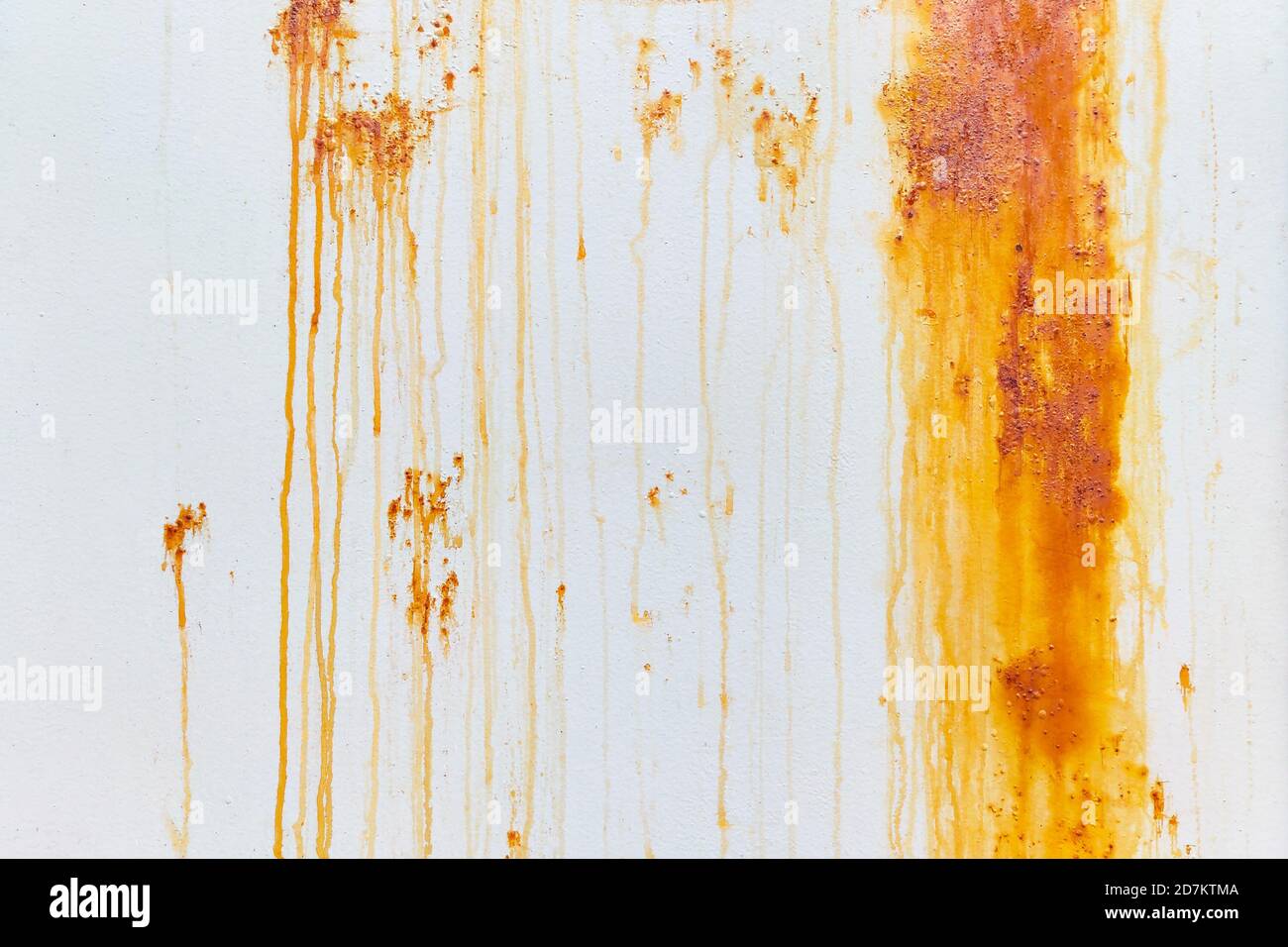 Metal painted wall background with strong stains of corrosion Stock ...
