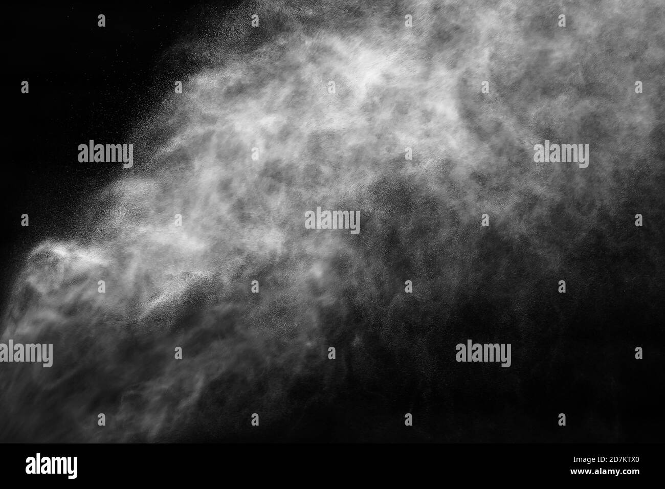 A stream of water and a cloud of drops Stock Photo - Alamy