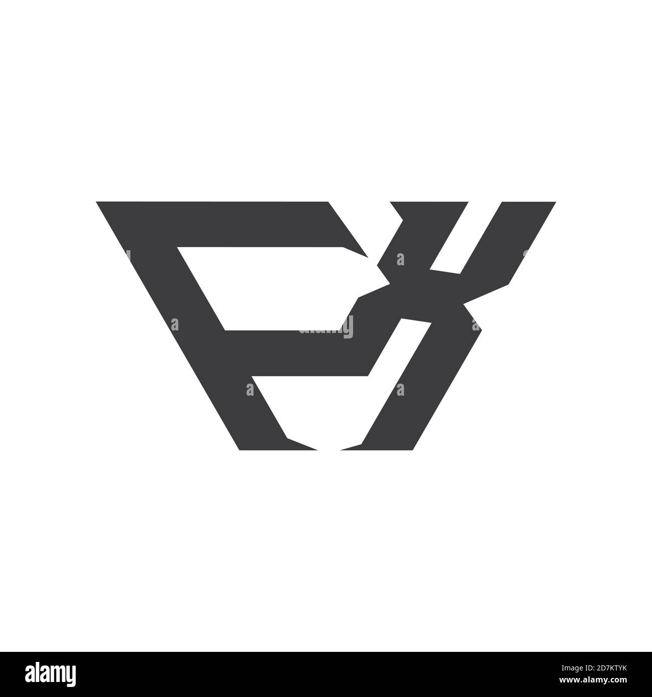 Initial letter fx logo or xf logo vector design template Stock Vector ...