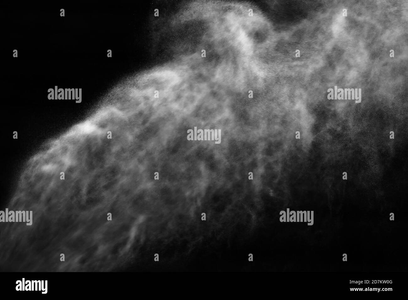 A stream of water and a cloud of drops Stock Photo - Alamy