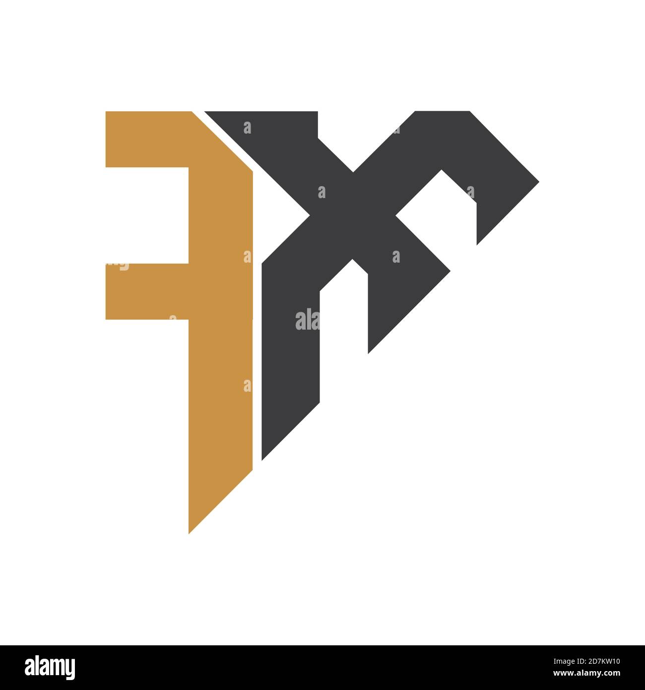 Initial letter fx logo or xf logo vector design template Stock Vector ...