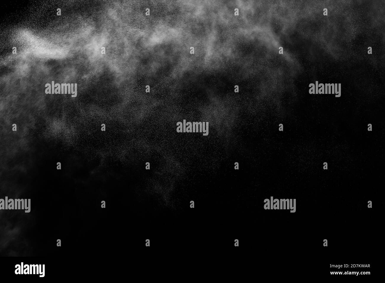 A stream of water and a cloud of drops Stock Photo - Alamy